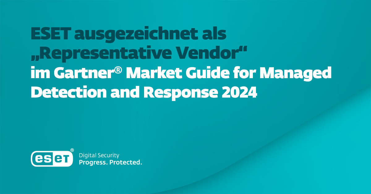 ESET als „Representative Vendor“ im Gartner Market Guide for Managed ...