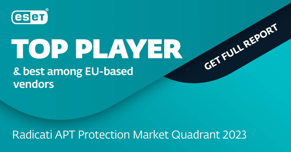 Top Player in Radicati’s 2023 APT Protection Market Quadrant | ESET