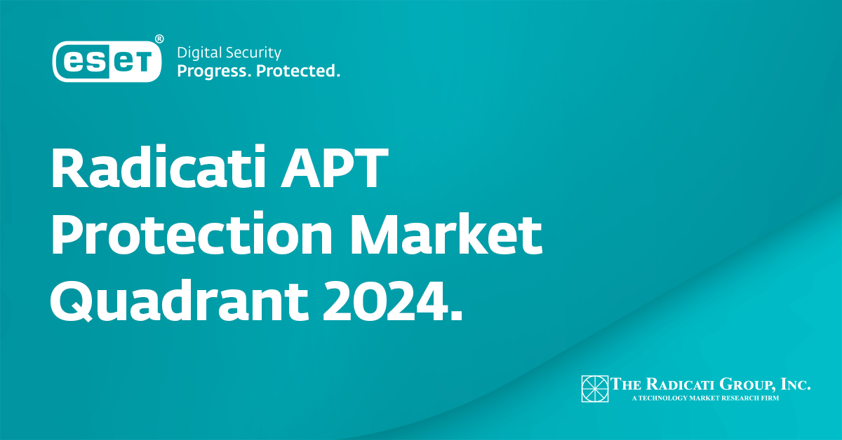 Radicati APT protection 2024 | ESET