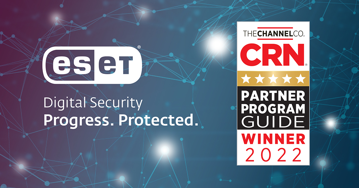 ESET Honored by CRN with 5-Star Rating in 2022 Partner Program Guide | ESET