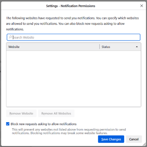 Getting rid of unwanted browser notifications | | ESET